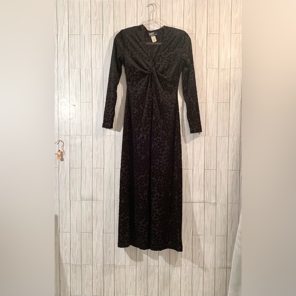dawn joy fashions | Dresses | Vintage Dawn Joy Velvet Long Sleeve Maxi Dress | Poshmark